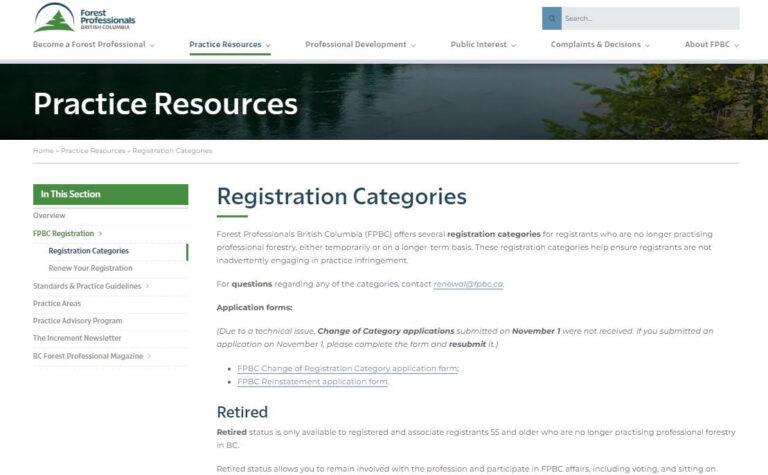 Renew Your FPBC Registration - Forest Professionals BC